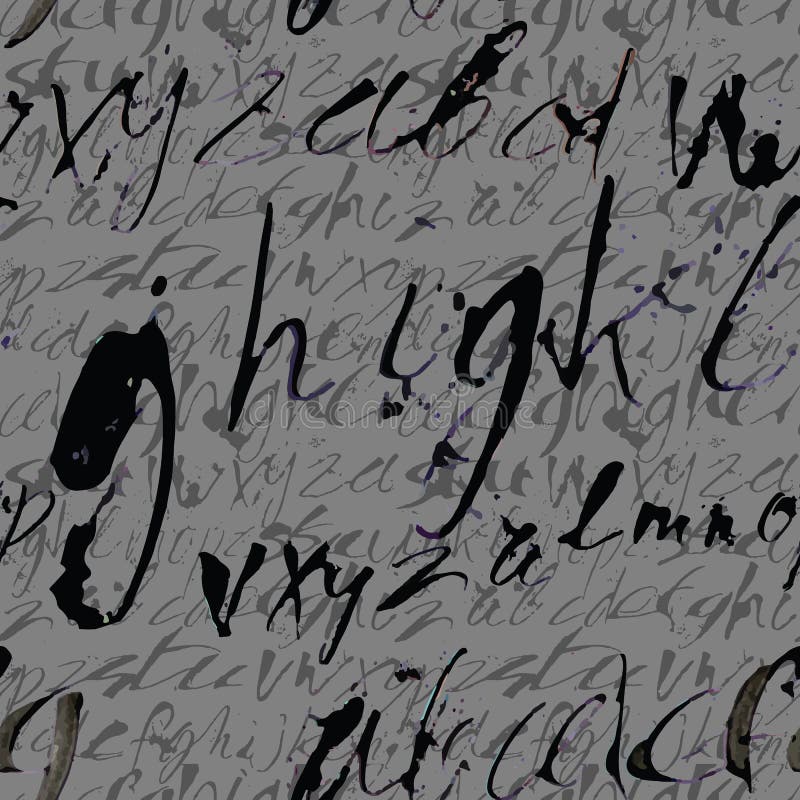 Alphabet seamless pattern. stock vector. Illustration of backdrop ...