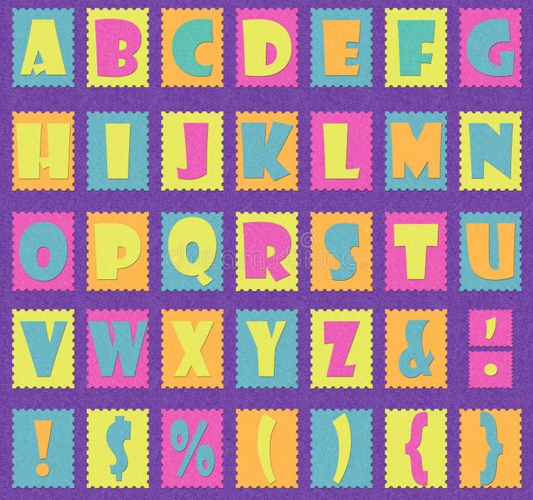 Scrap Paper Alphabet Stock Illustrations – 400 Scrap Paper Alphabet ...