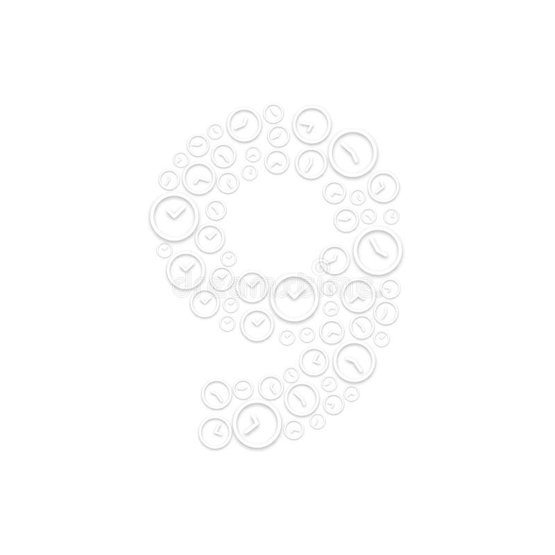 Number Nine 9 Logo Design Icon Set Background Stock Illustrations – 68 ...