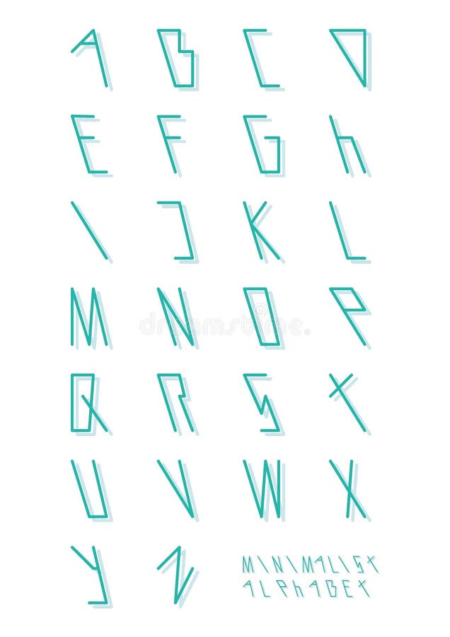 Alphabet Set. Vector Illustration Decorative Design Stock Vector ...