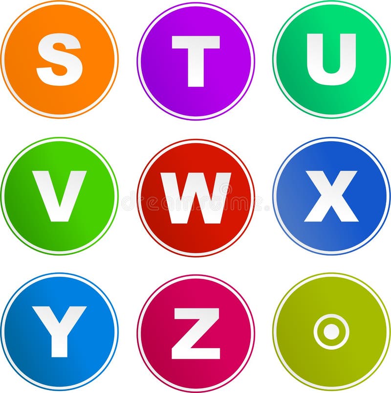 Alphabet sign icons stock vector. Illustration of lesson - 3339029
