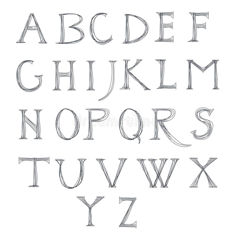 Sketch Alphabet Abc Stock Illustrations – 30,195 Sketch Alphabet Abc ...