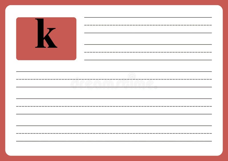 Alphabet Small Letter K Tracing Sheet Stock Illustration - Illustration ... Alphabet Small Letter K Tracing Sheet Stock Illustration - Illustration ...