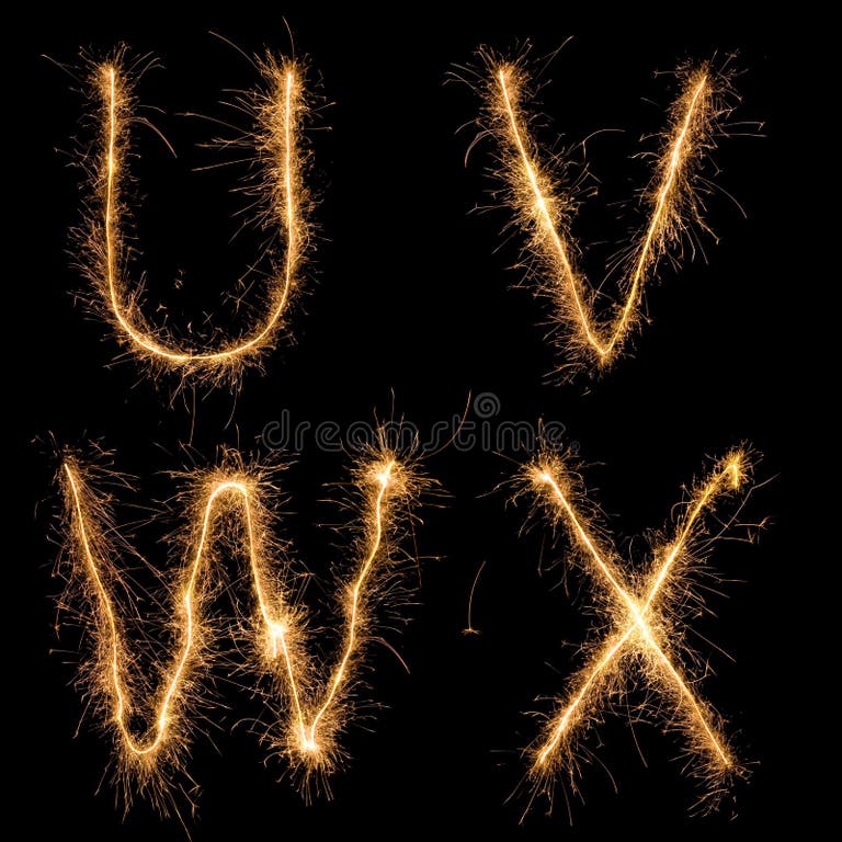 Sparkler Alphabet Stock Illustrations – 993 Sparkler Alphabet Stock ...