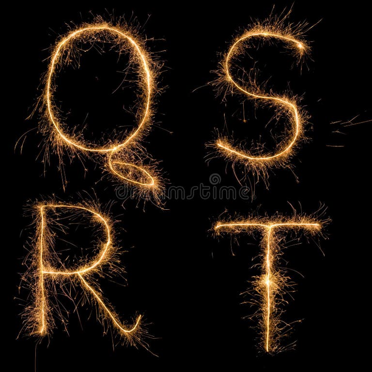 Sparkler Alphabet Stock Illustrations – 1,028 Sparkler Alphabet Stock ...