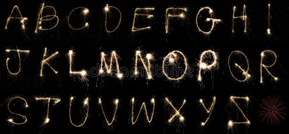 128 Fireworks Alphabet Letters Stock Photos - Free & Royalty-Free Stock ...