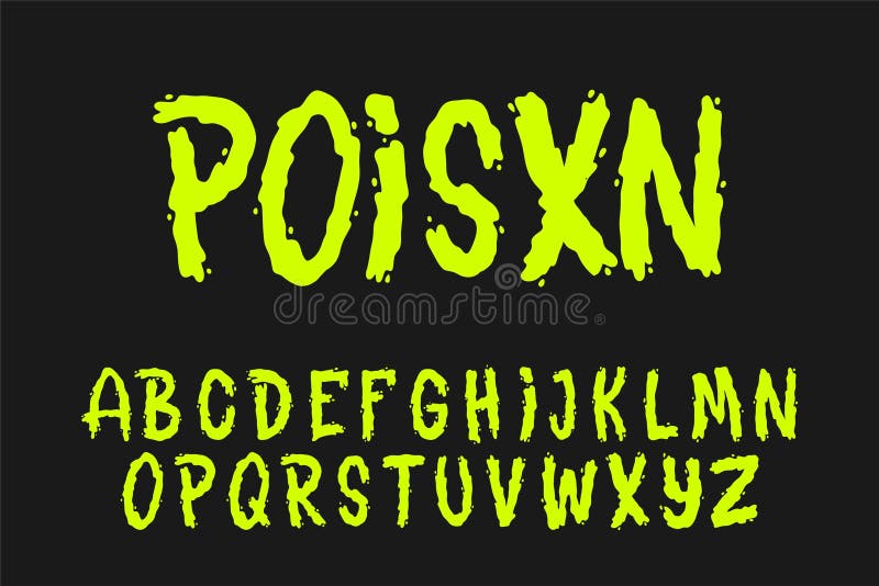 Alphabet Splash Green Cartoon Vector Stock Vector - Illustration of ...