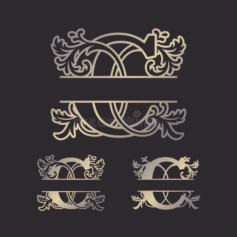 Split Letters. Split Monogram Font. Split Alphabet. Stock Vector ...