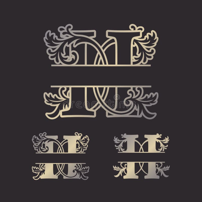 Split Letters. Split Monogram Font. Split Alphabet. Stock Vector ... Split Letters. Split Monogram Font. Split Alphabet. Stock Vector ...