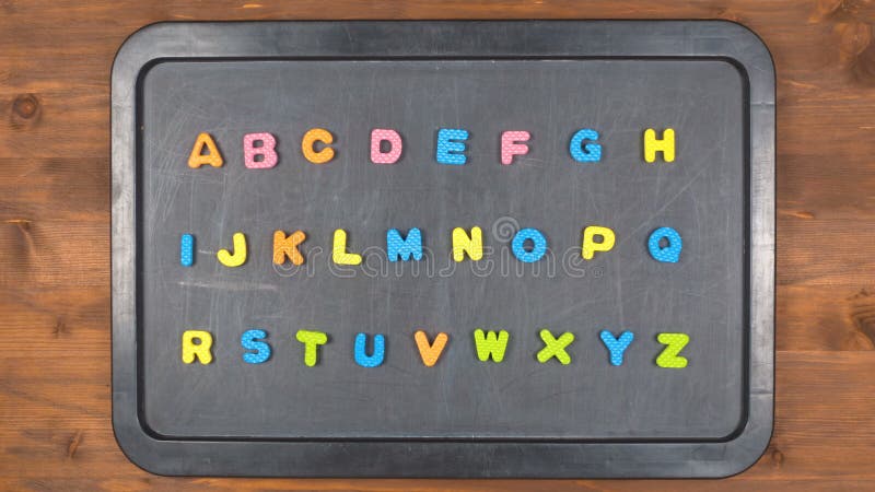 Stop Motion Magnetic Letters Stock Video - Video of stop, video: 135794123