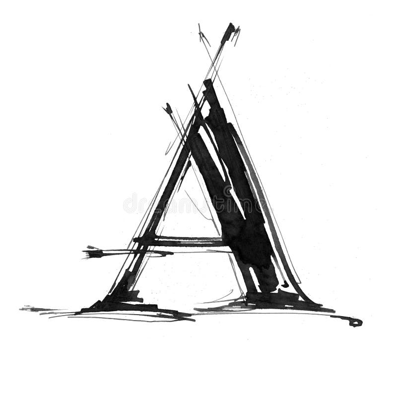 Alphabet symbol - letter A stock illustration. Image of graze - 4822120