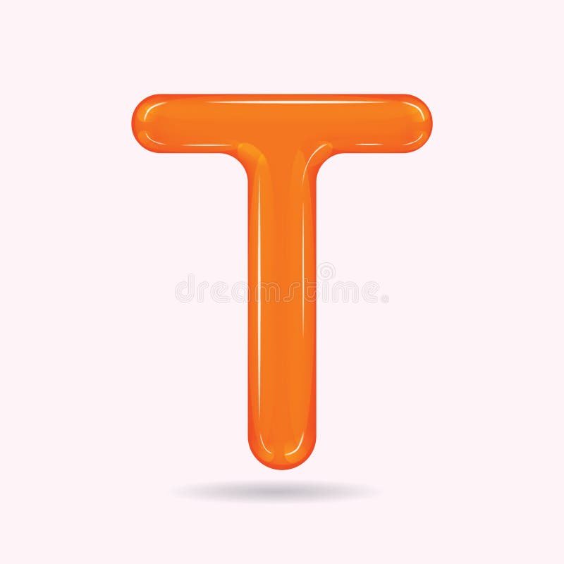 Alphabet T. Vector Illustration Decorative Design Stock Vector ...