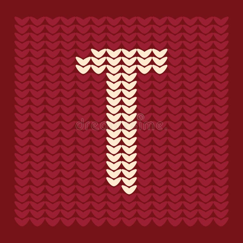 Alphabet T. Vector Illustration Decorative Design Stock Vector ...