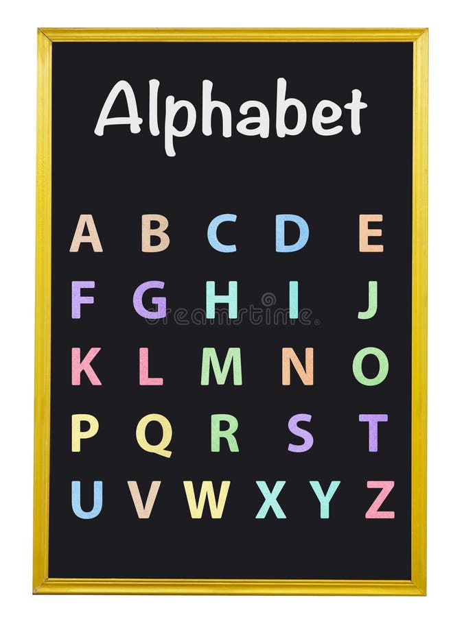 Colorful alphabet a to z stock photo. Image of education - 78765186