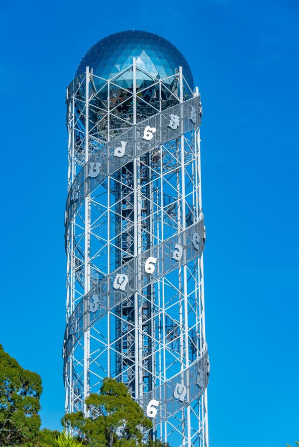Alphabet Tower in Batumi, Georgia Editorial Image - Image of alphabetic ...