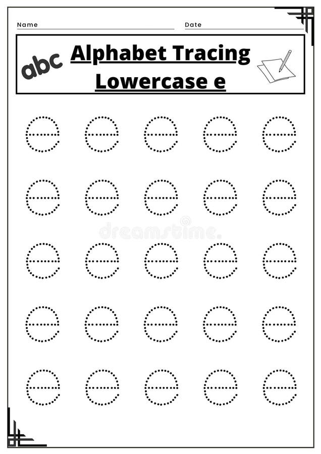 Alphabet Tracing Lower Case a Stock Vector - Illustration of text ...