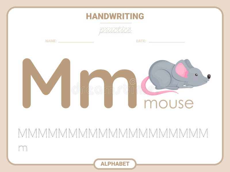 Uppercase Lowercase Letter M Worksheet Stock Illustrations – 44 ...