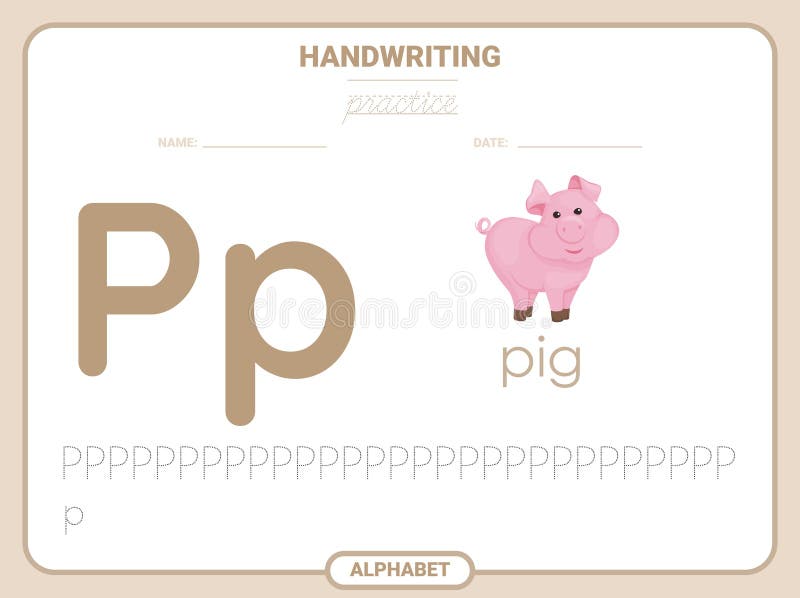 Alphabet Tracing Practice Letter P. Tracing Practice Worksheet ...