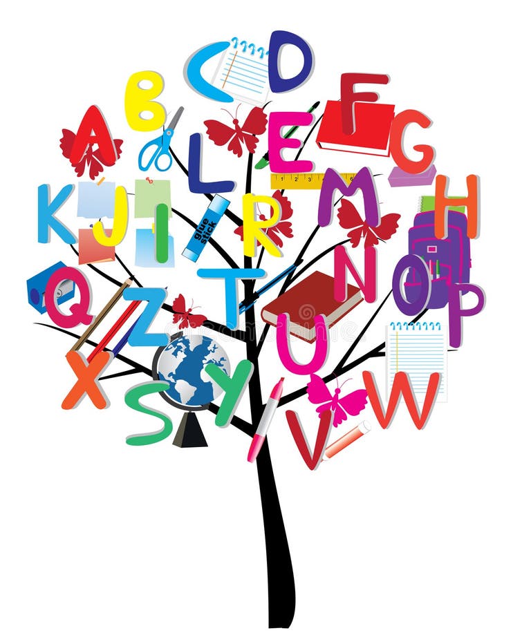 Tree Letters Alphabet Stock Illustrations – 4,999 Tree Letters Alphabet ...