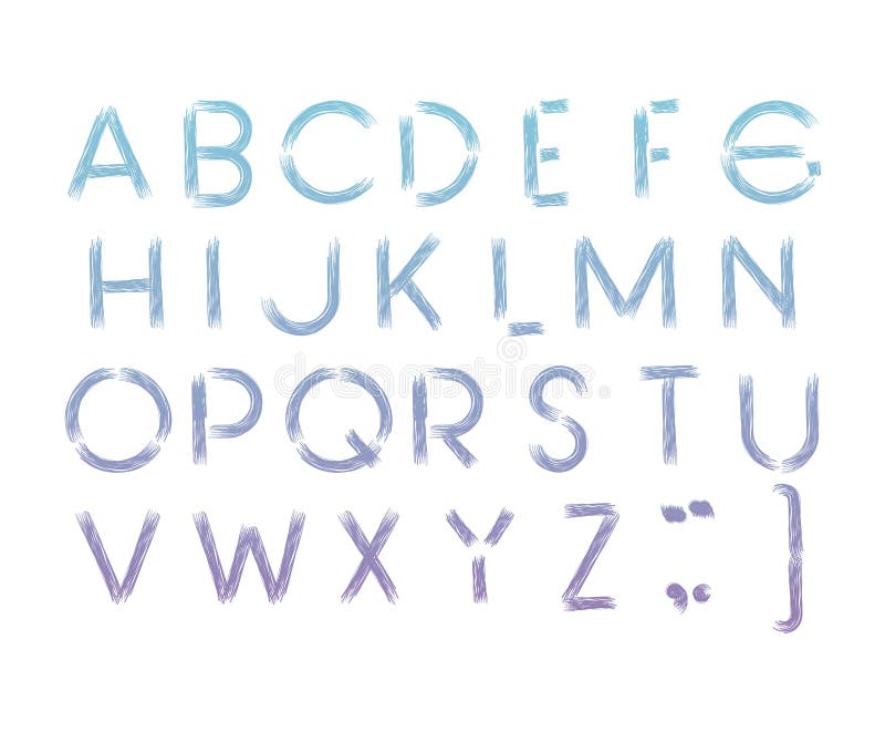 Alphabet type font icons stock vector. Illustration of graphic - 145631464