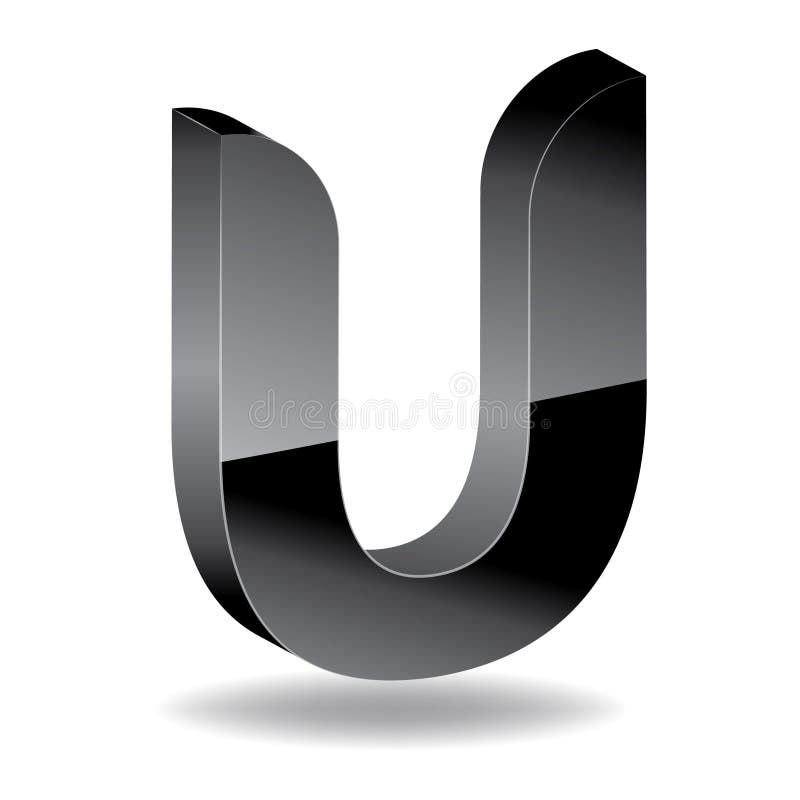 Alphabet U. Vector Illustration Decorative Design Stock Vector ...