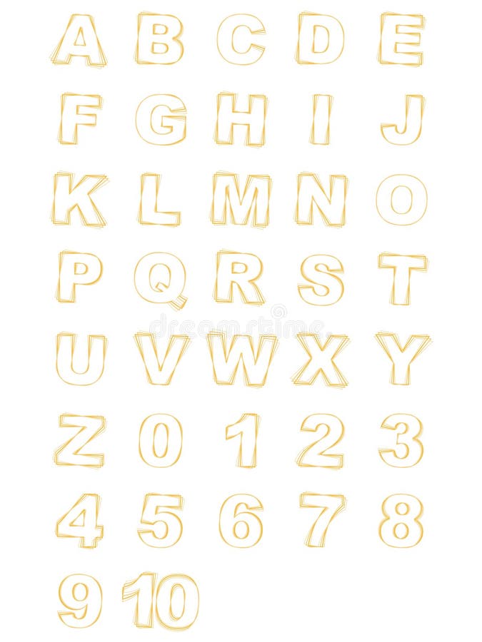 Alphabet vektor abbildung. Illustration von zeichen, sprache - 18102769