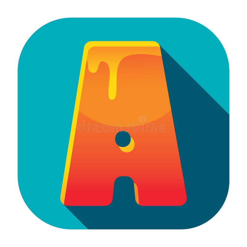 Alphabet a. Vector Illustration Decorative Background Design Stock ...