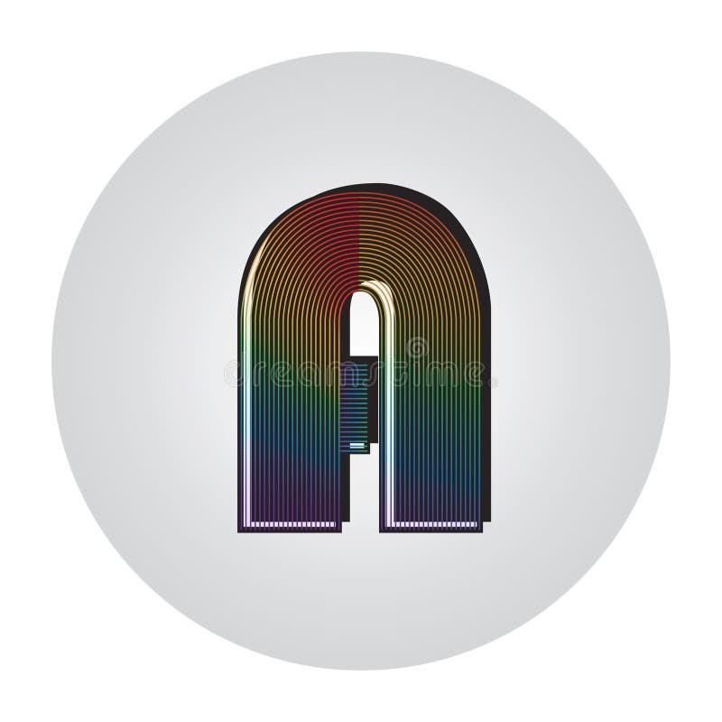 Alphabet a. Vector Illustration Decorative Background Design Stock ...