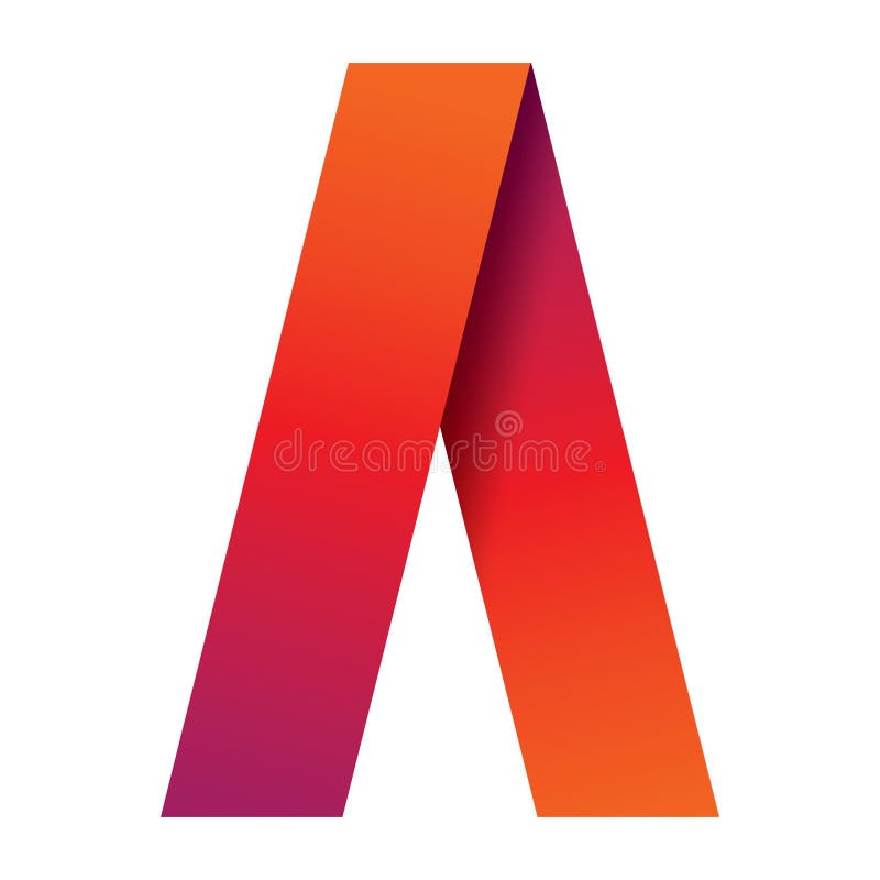 Alphabet a. Vector Illustration Decorative Design Stock Vector ...