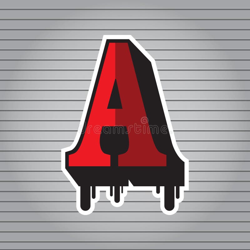 Alphabet a. Vector Illustration Decorative Design Stock Vector ...