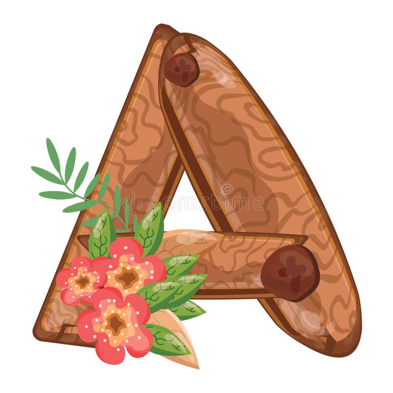 Alphabet a. Vector Illustration Decorative Design Stock Vector ...