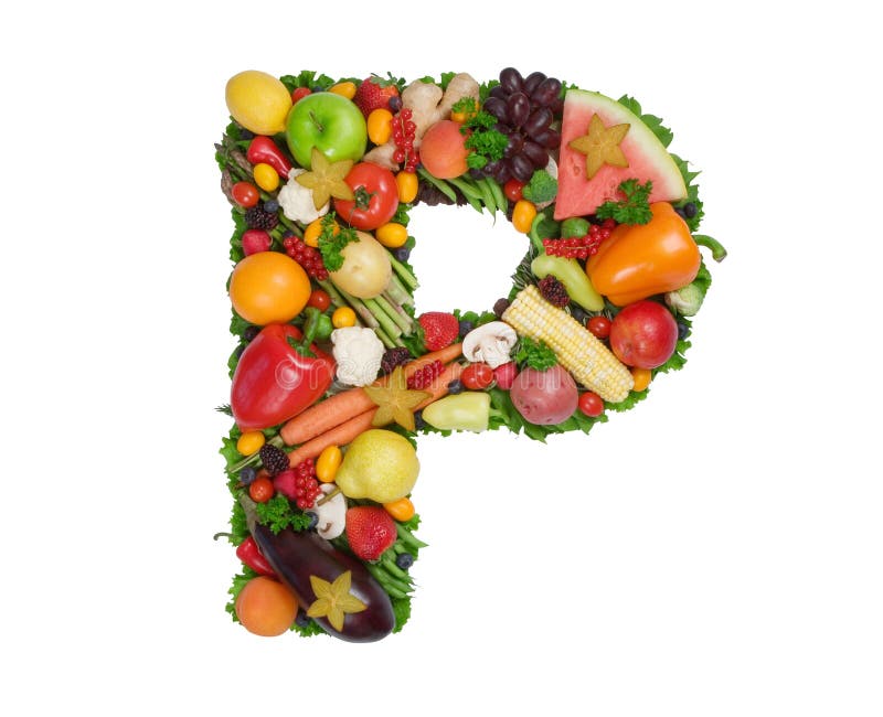 Alphabet Von Gesundheit - P Stockbild - Bild von bunt, banane: 2109143