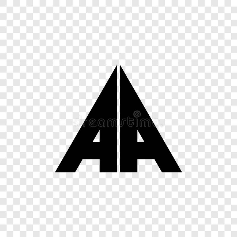 64 a Alphabet Word Letter Triangle Geometric Educational Logo a a Stock ...