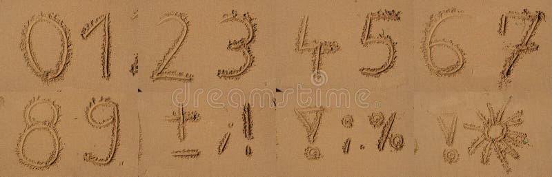 The Alphabet Written in Sand. Stock Photo - Image of language, basic ...