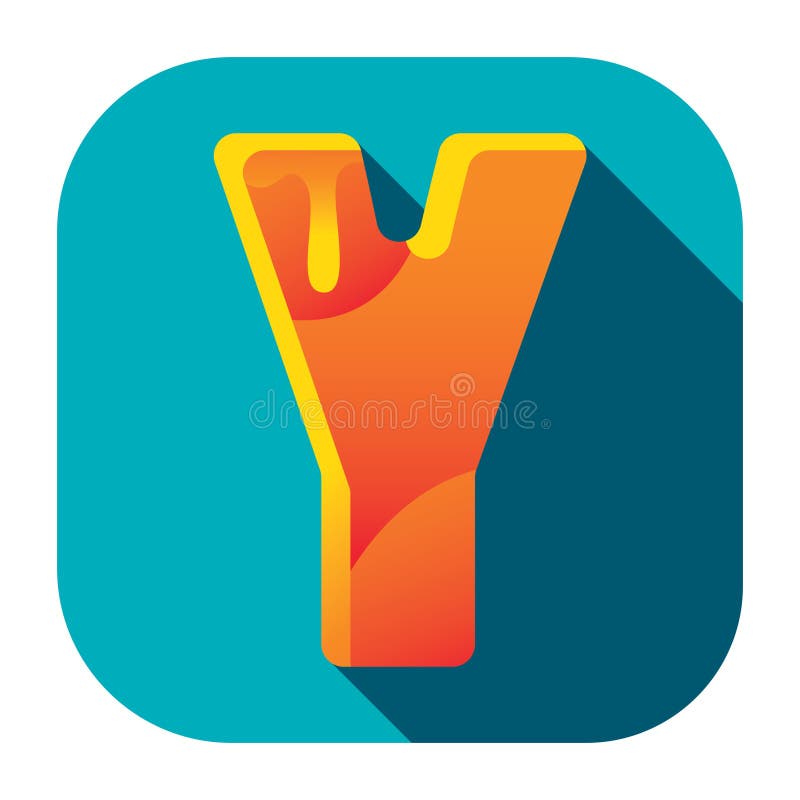 Alphabet Y. Vector Illustration Decorative Background Design Stock ...