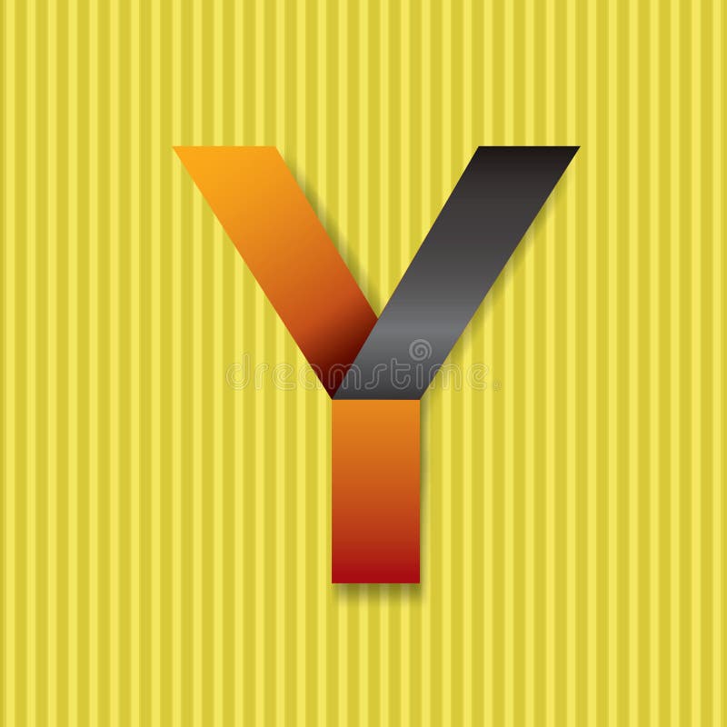 The Alphabet Y. Vector Illustration Decorative Design Stock Vector ...