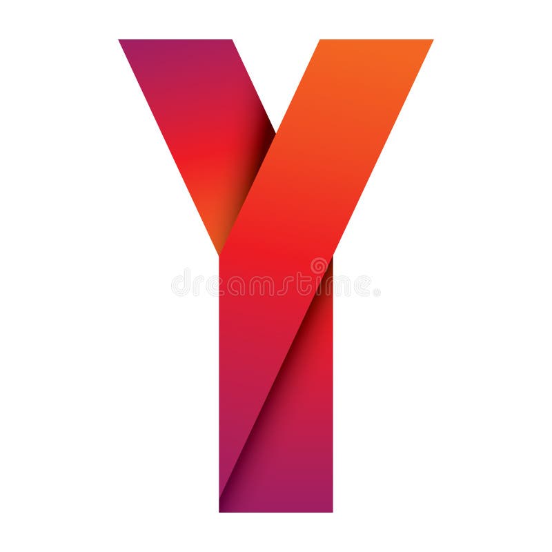 Alphabet Y. Vector Illustration Decorative Design Stock Vector ...