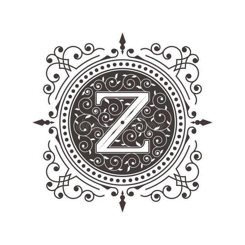 Alphabet Z. Vector Illustration Decorative Design Stock Vector ...