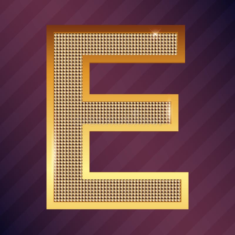 Gold Letter E Stock Illustrations – 3,573 Gold Letter E Stock ...