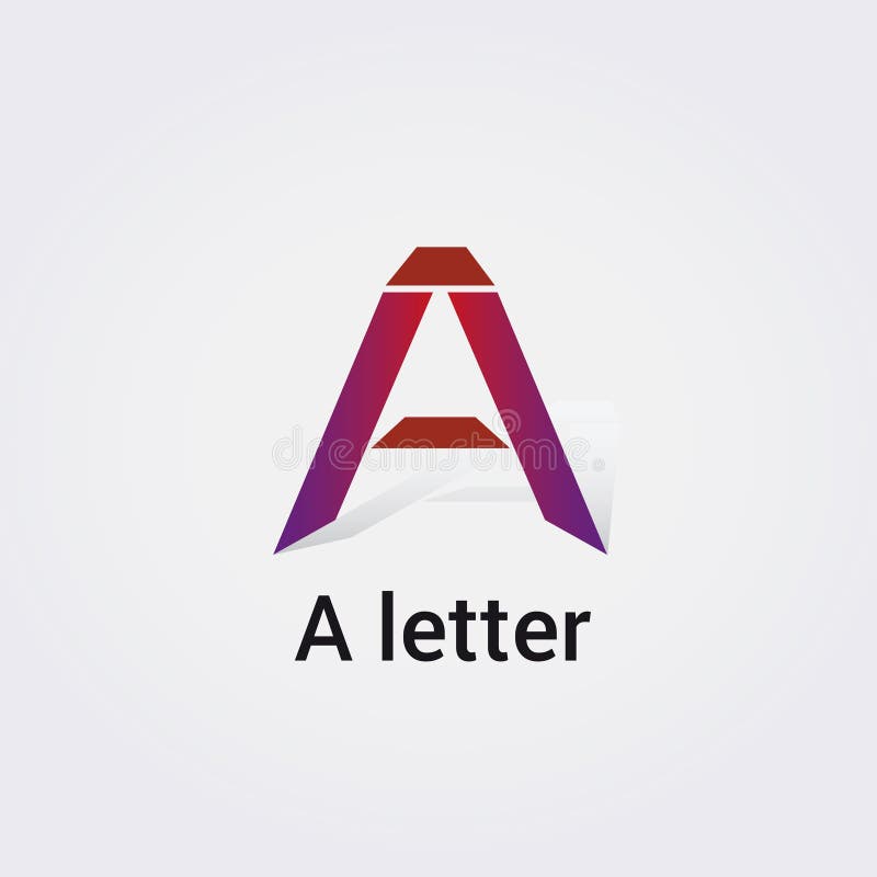 A Letter Icon Design Single Isolated Logo Design Brand Corporate ...
