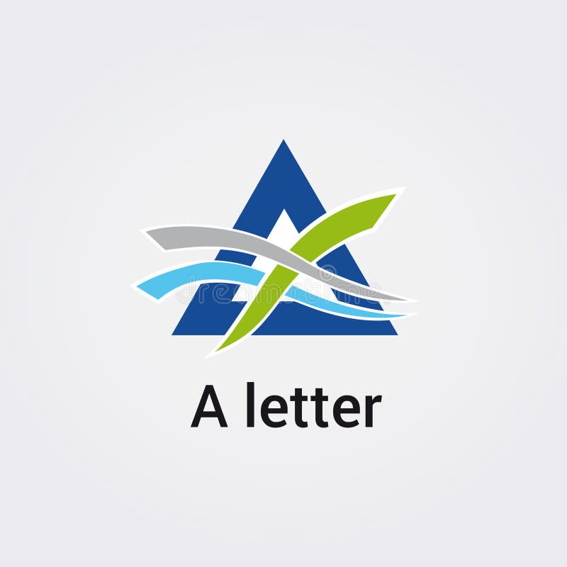 A Letter Icon Design Single Isolated Logo Design Brand Corporate ...