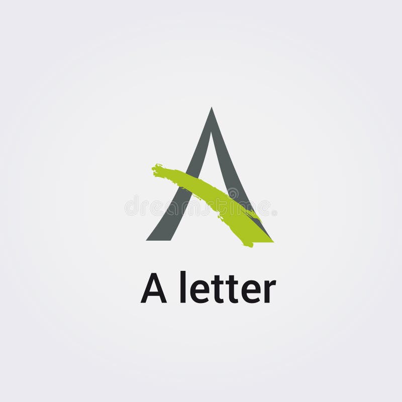 A Letter Icon Design Single Isolated Logo Design Brand Corporate ...