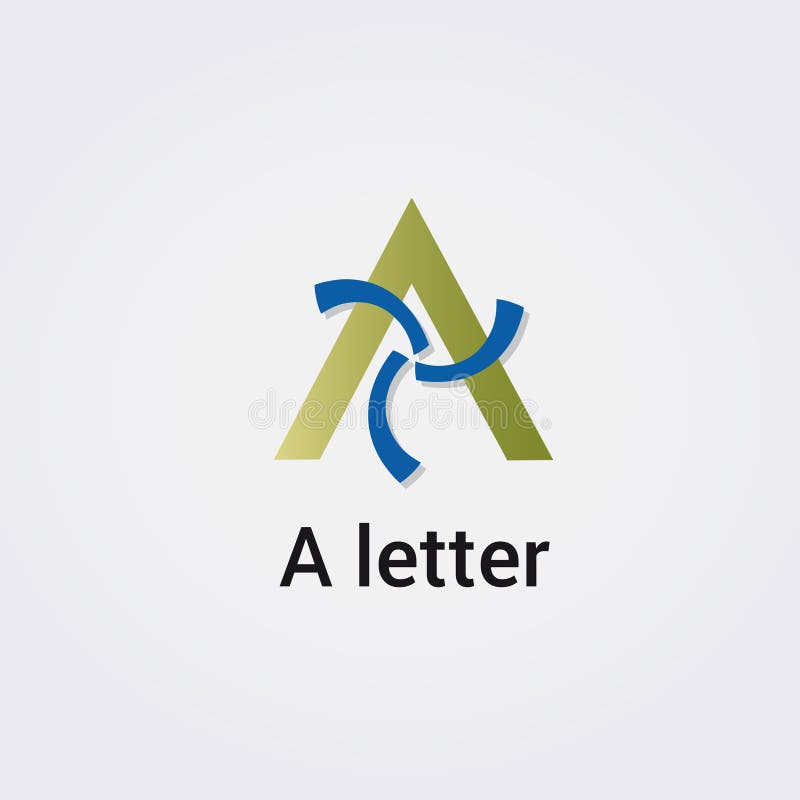A Letter Icon Design Single Isolated Logo Design Brand Corporate ...