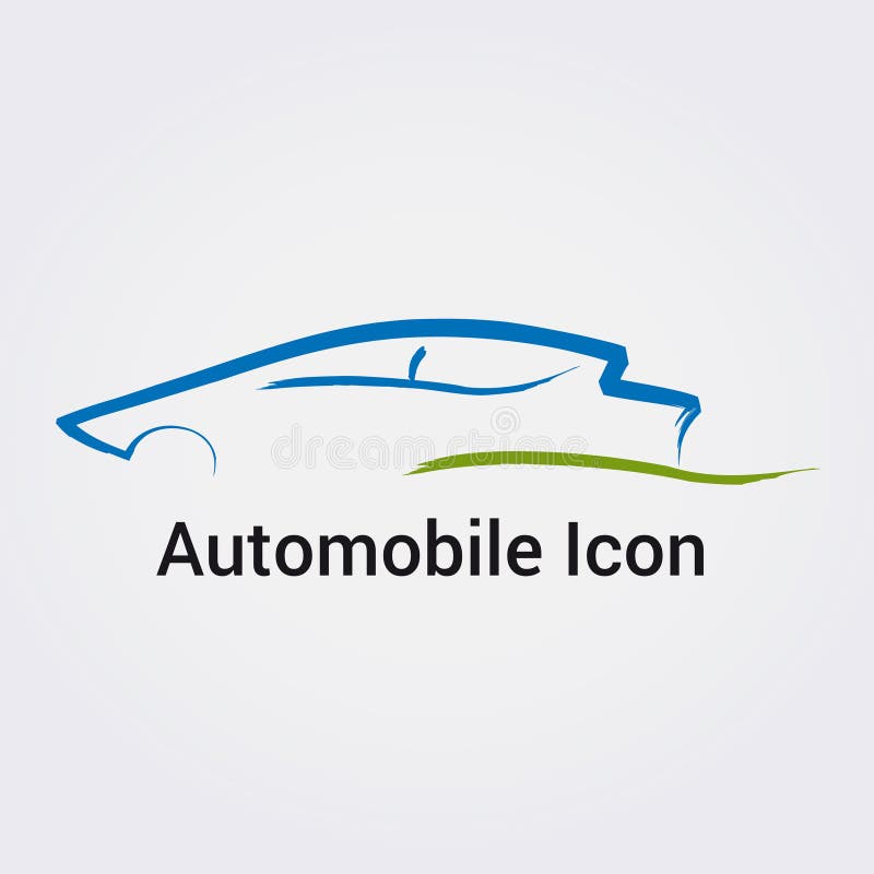 Car Automobile Vehicle Icon Illustration Drawing Vector - Dynamic ...