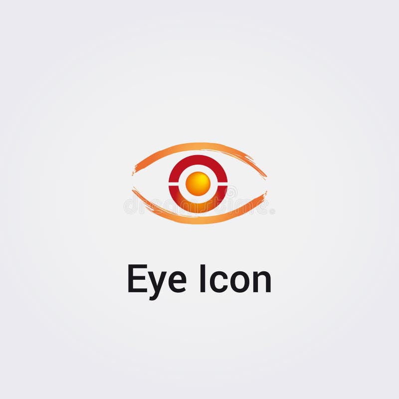 Eye Icon Logo Design - Abstract Template Various Shapes Colors Circle ...