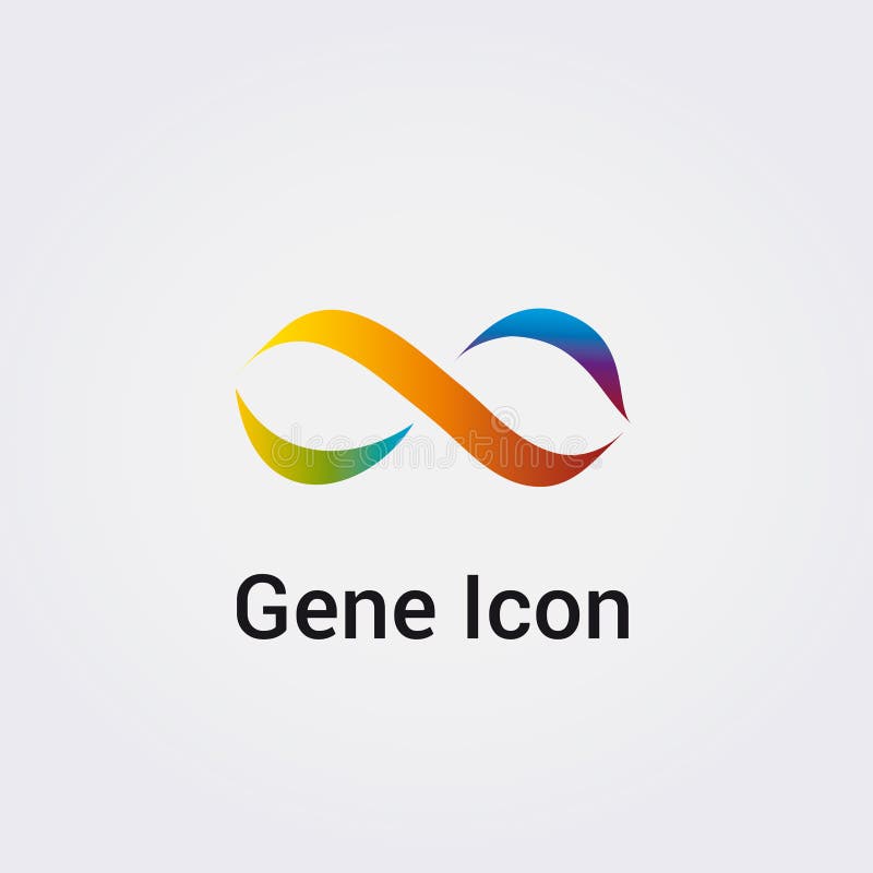 Gene Icon Logo Brand Variety - 8 Shape Infinity Element Various Colors ...
