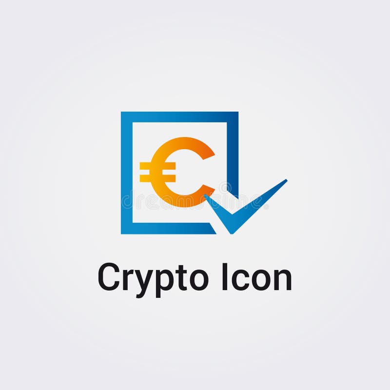 Crypto Coin Icon, Logo for Corporate Business, Block Chain Logo Stock ...