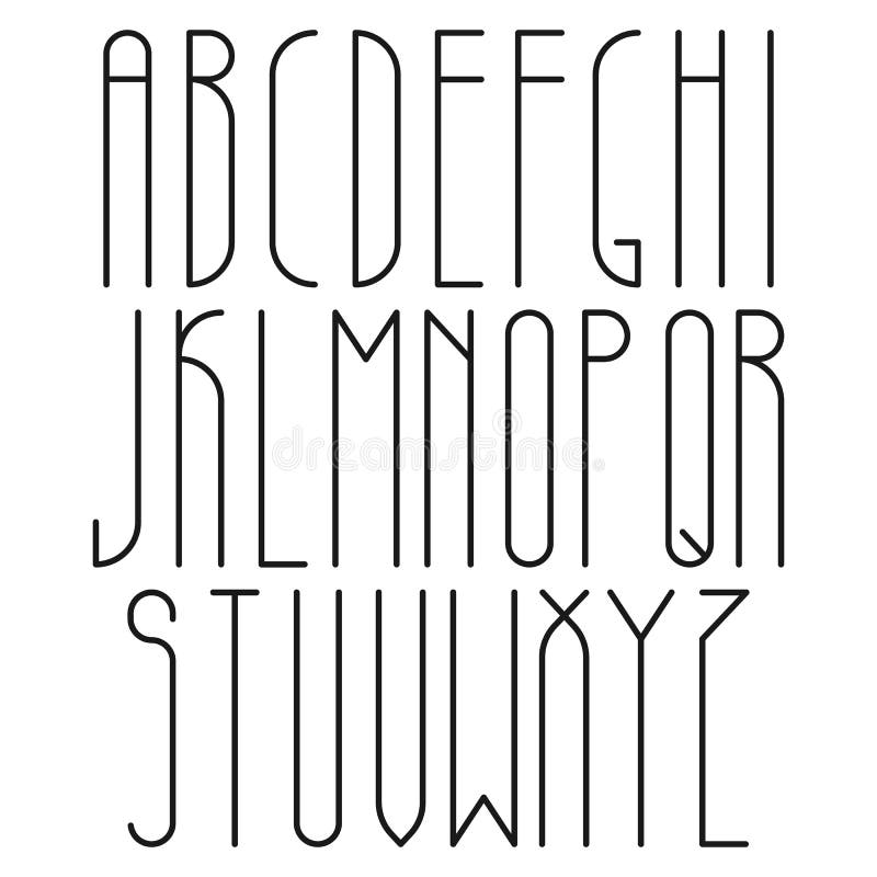 Alphabetic Font and Numbers. Vector Typography Abc Letters Stock Vector ...