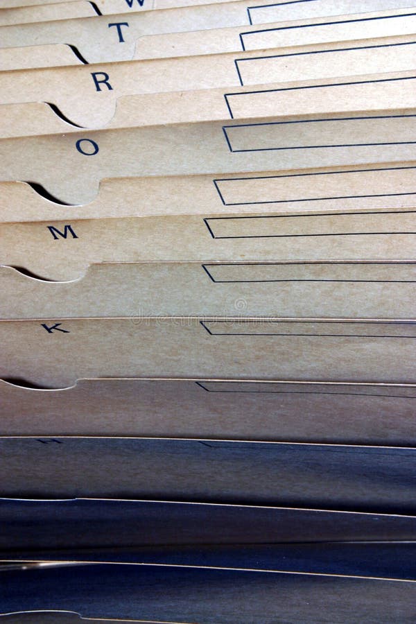 Alphabetic Hanging File Folders Stock Photo - Image of file, hang: 1903868