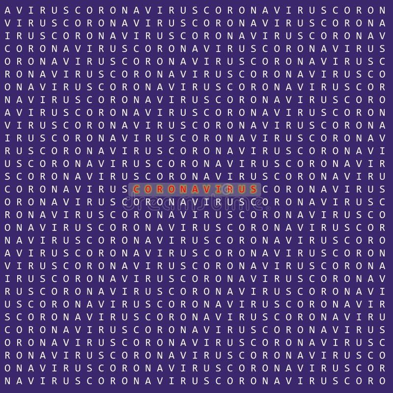 Alphabetical Art and Abstract Pattern of Repeatitive Corona Virus ...